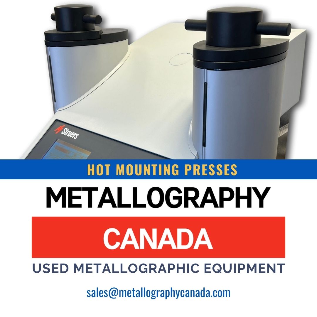 Hot Mounting Presses Used Metallography Equipment Metallography Canada ...
